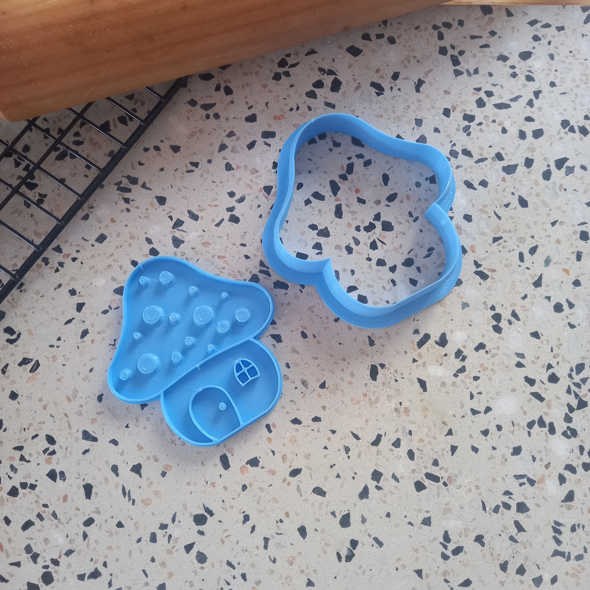 Mushroom House cutter & embosser set – Octopus Cutters